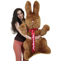 Bunny Stuffed Animal: Rabbit Plush Toy, Floppy Long Eared White Brynn ...