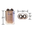 OEM Replacement for GE Genteq Capacitor Oval 7.5 uf MFD 370 Volt ...