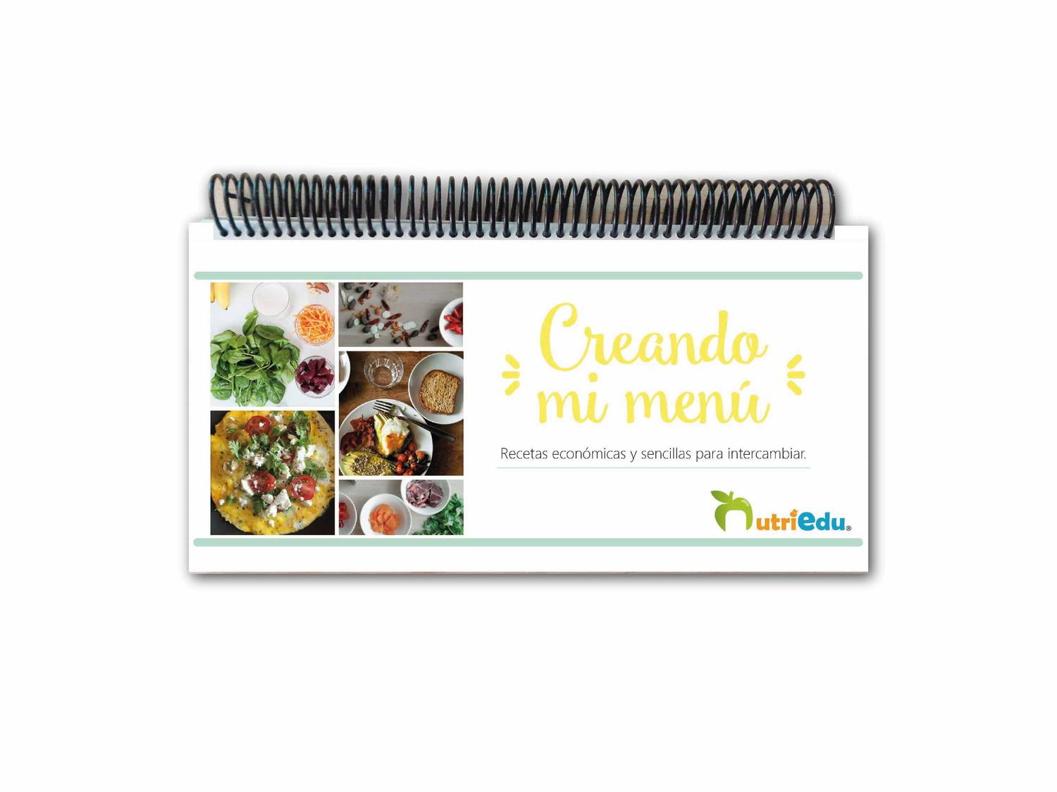 Creando Mi Menú Nutriedu Libro de recetas saludables | Bodega Aurrera en línea