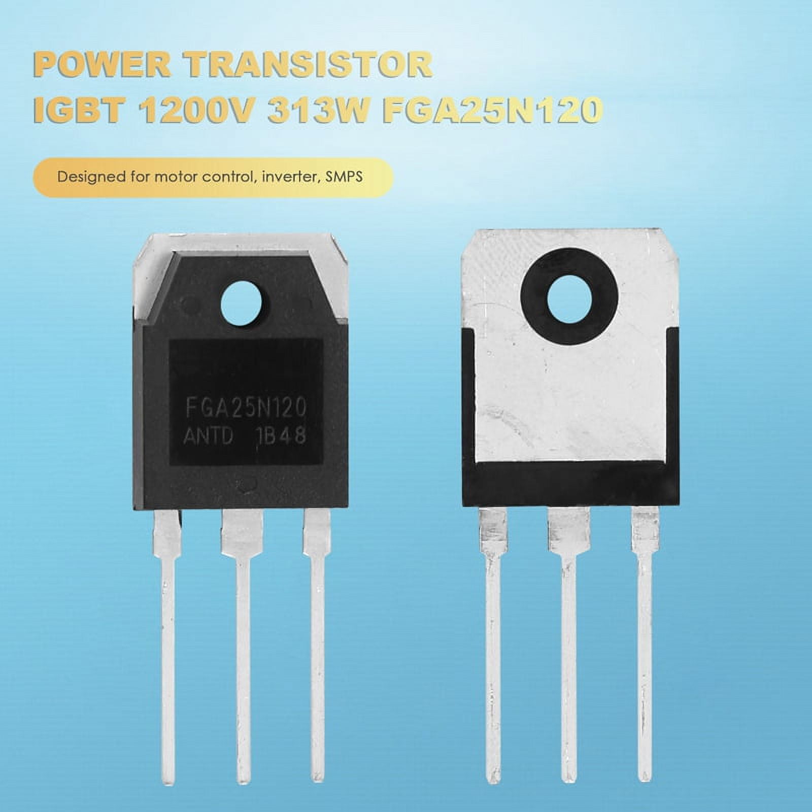 Transistor de potencia IGBT 1200V 313W FGA25N120 | Bodega Aurrera en línea