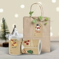 Christmas Stickers Roll – 250 Count Multicolor Kraft Paper Holiday ...