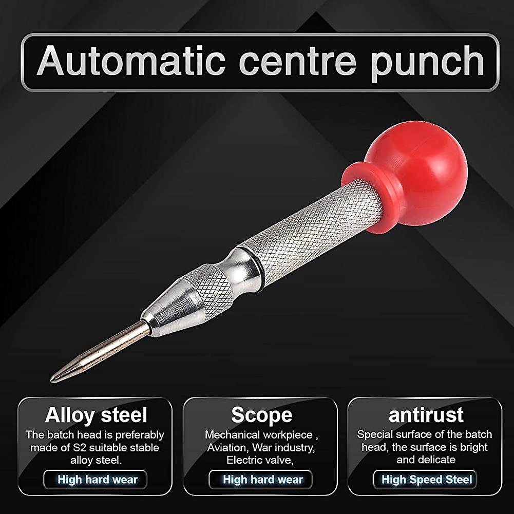 CARBONLIKE Auto Center Hole Punch, Marker Scriber Window Punch Punch Tool con tapa de cojín ...