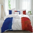 4 Piece Duvet Cover Set Cal king, French National Day French Flag Soft ...