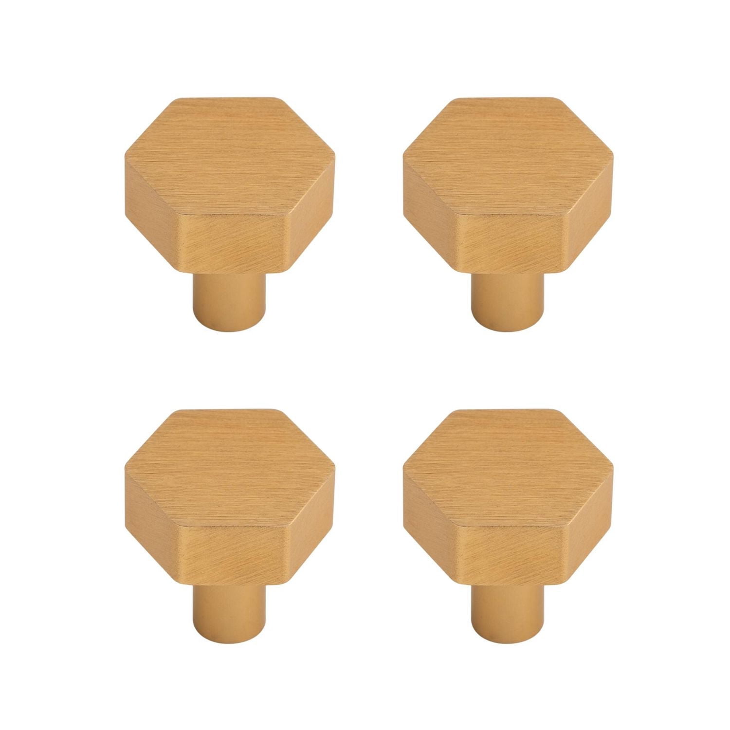 Click here for Columbia Frame Era Hexagon Knob 4-Pack Brushed Gol... prices