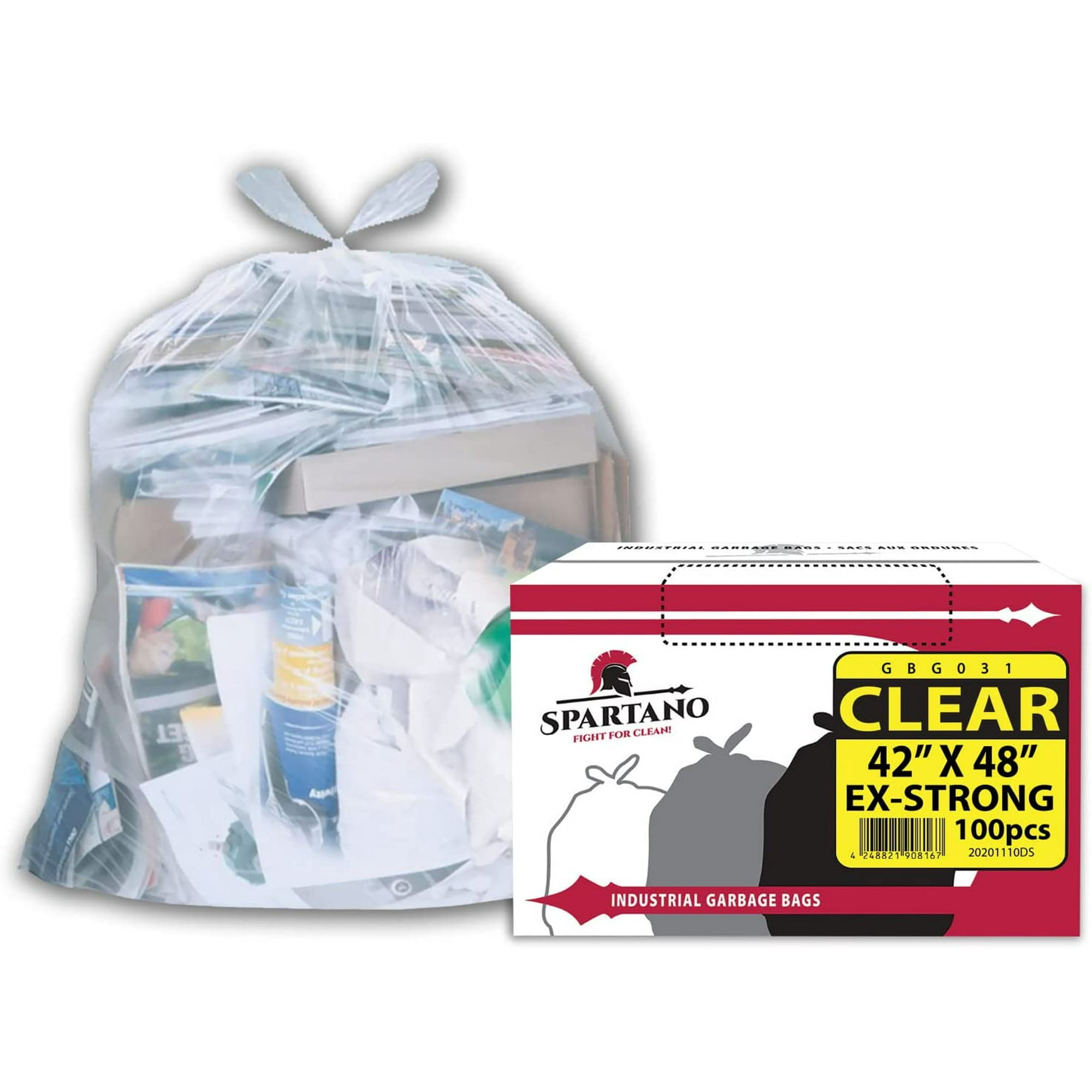 Click here for Spartano Clear Garbage Bags 100 Count  Multipurpos... prices