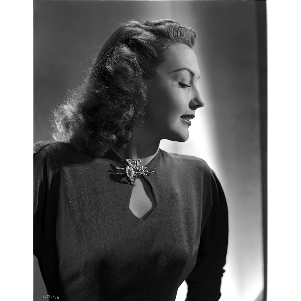 Lynn Bari Posed in Elegant Dress Photo Print (24 x 30) - Walmart.com ...