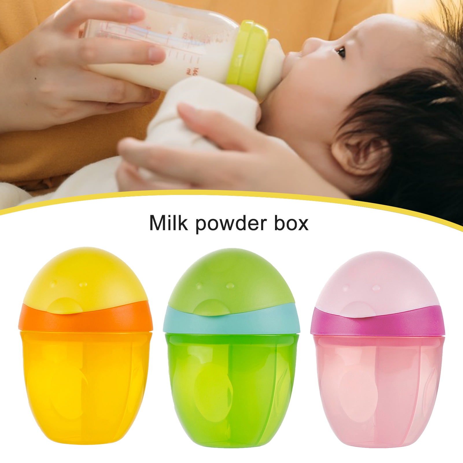Waroomhouse Milk Powder Box Detachable 3 Side Groove Design PP 3 Grids ...