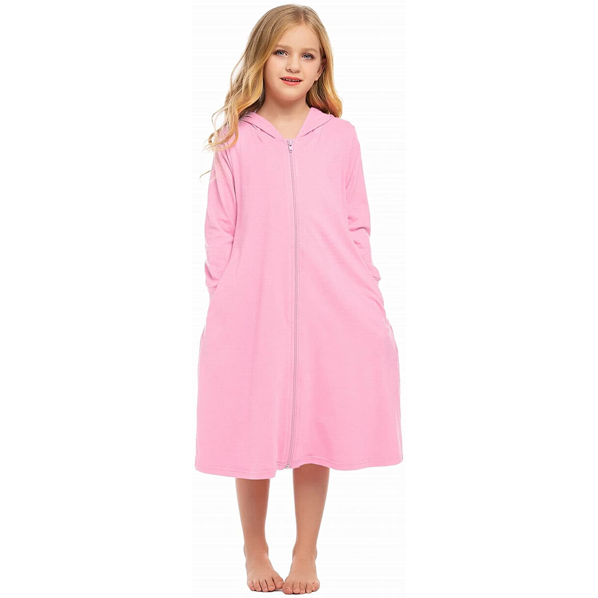 Click here for Yeater Girls Robe Long Sleeves Swim Cover Up Zip U... prices