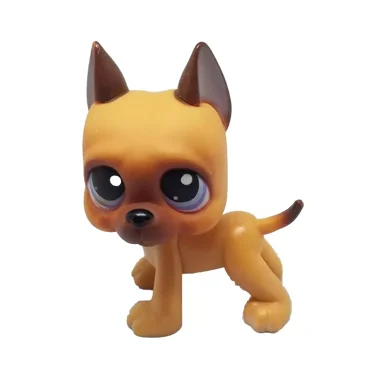 Littlest Pet Shop Rare Yellow Collie Dog Puppy Blue Eyes LPS Toy #1194 ...