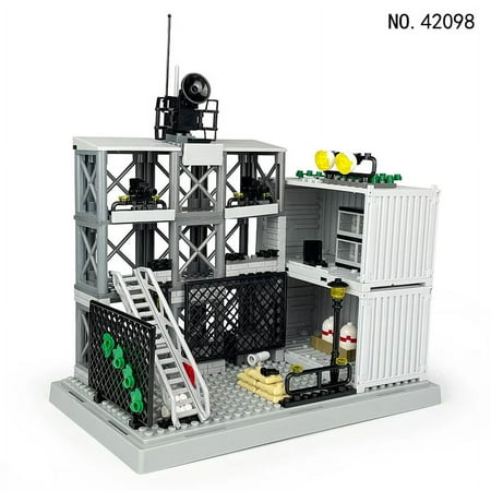 Military Factory Model Small Radar Station Container Diy Scene Building ...