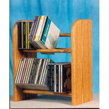 Wood Shed 301 Solid Oak 3 Row Dowel CD Rack - Walmart.com
