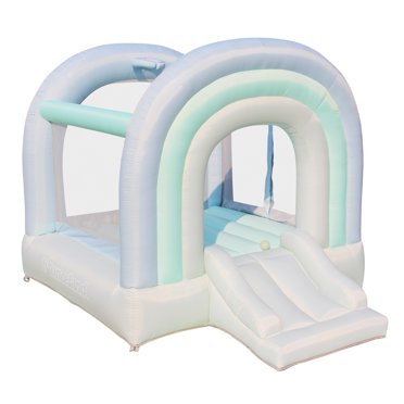 Bounceland Kids Inflatable Bouncer - DayDreamer Cotton Candy Bounce House with Fun Blower ...