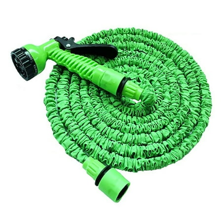 rudenlos Expandable Garden Hose Kit 7 Function Spray Nozzle Water Pipe ...
