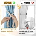 8 Pcs Hand Woven Curtain Tiebacks No Drilling - Boho Drape Holdbacks ...