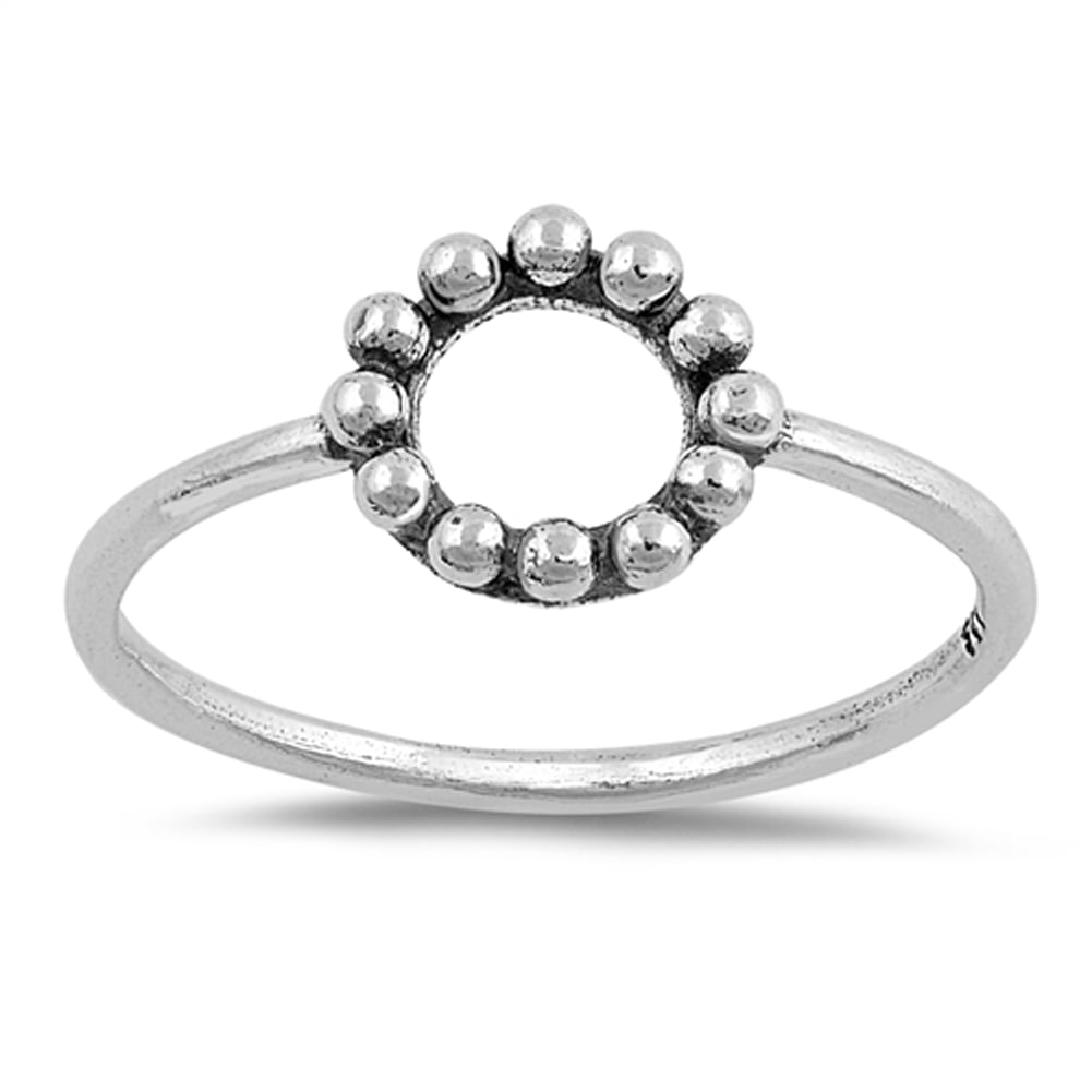 Halo Cutout Elegant Thumb Ring .925 Sterling Silver Band Jewelry Female ...