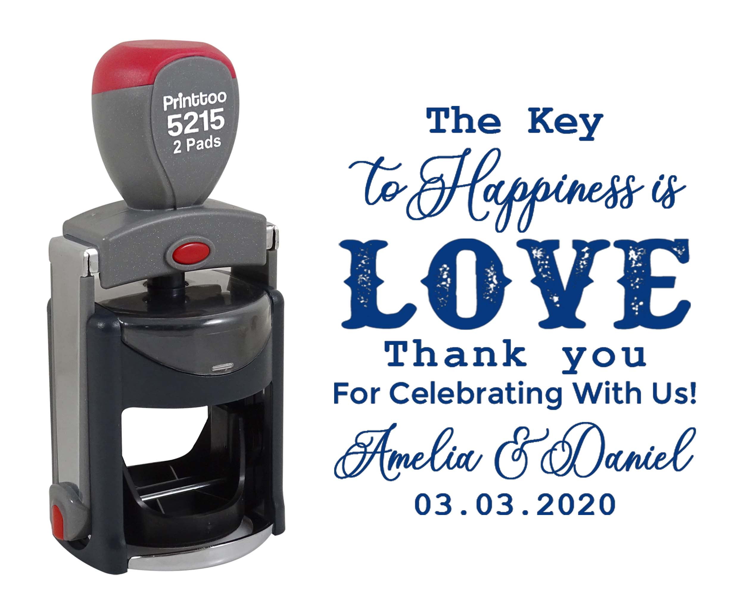 Printtoo Office Stationery Heavy Duty Dater Stamp With Filed Text Self ...