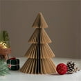 Christmas Tree Decor, Kraft Paper Folded Tabletop Ornament, 1 Pack 11.8 ...