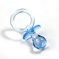 Large Acrylic Baby Pacifiers Baby Shower Favor Pink Yellow Blue Clear ...