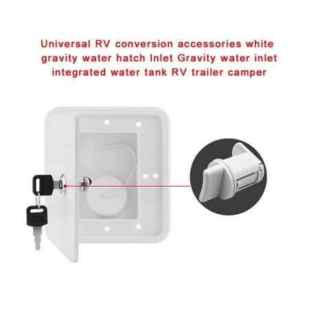 Plastic Gravity Water Fill Inlet 1/2-inch Fill Inlet Vent Hatch Cover ...