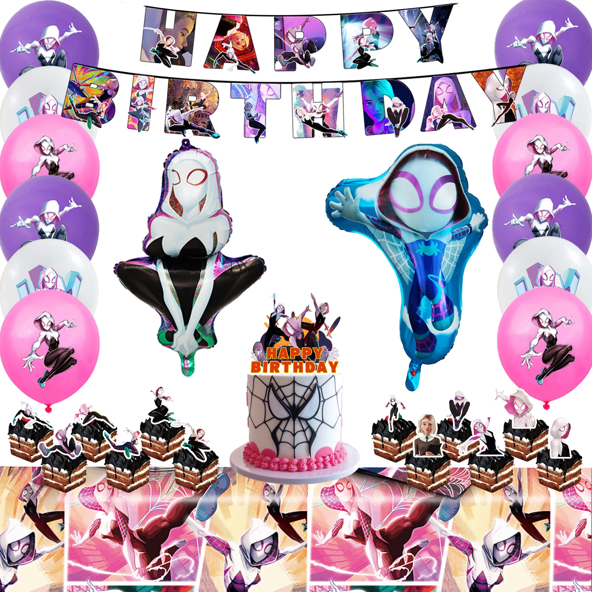 Click here for Svveautify Spider Gwen Party Decorations 29 Pcs Sp... prices