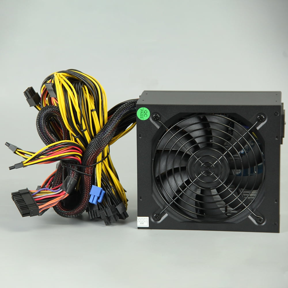 2000W Mining Power Supply 8 GPU PSU 160-240V ATX ETH Rig Mining Machine ...