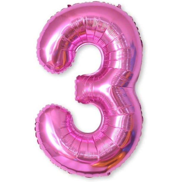 40in Pink Foil Number Balloon - Perfect for Celebrations - Walmart.com