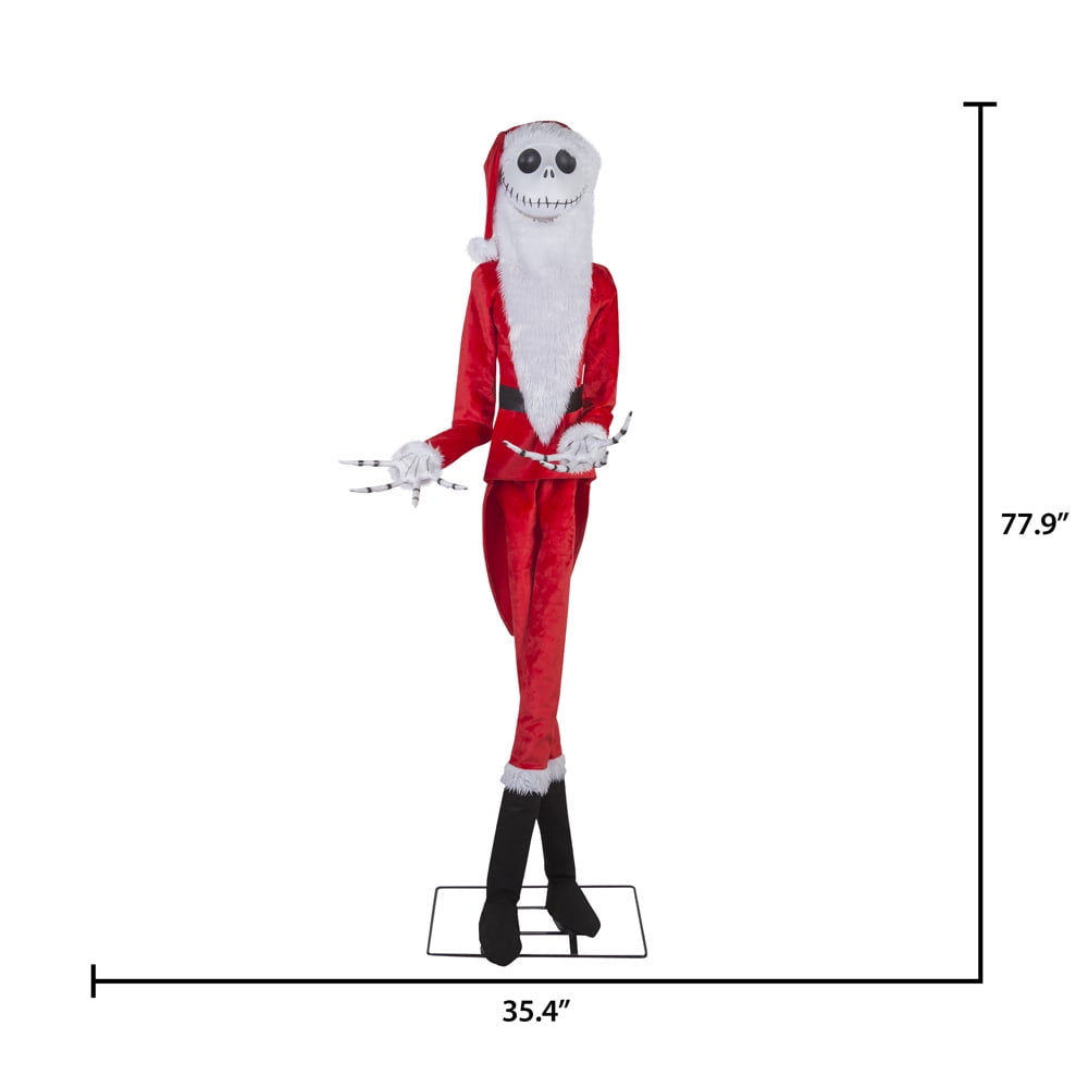 Jack Skellington As Sandy Claws
