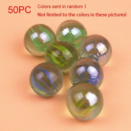 50pcs 16MM Marbles Glass Bead Marbles Classic Reminiscence Children ...