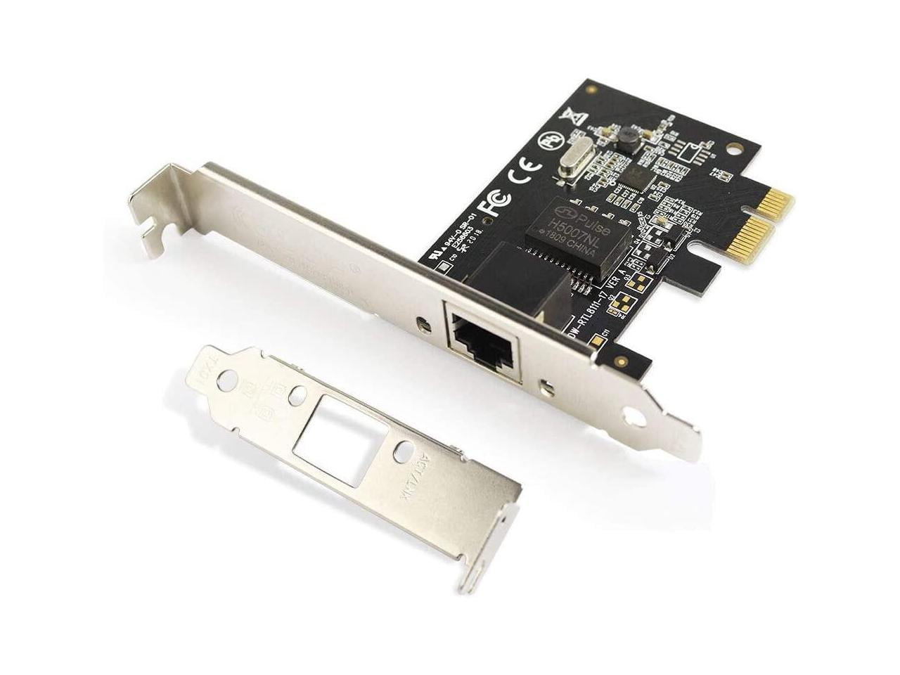 Gigabit Ethernet PCI Express PCI-E Network Card 10/100/1000Mbps RJ45 ...