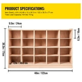 SKYSHALO Kids' Playroom Organizer Unit - Wooden Bookshelves Storage 20 ...