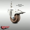 3 Inch 316SS High Temp Glass Filled Nylon 3/8 Inch Stem Caster Total ...