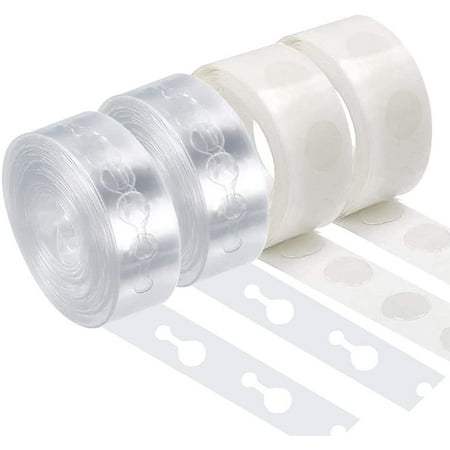 Bail 4 Rolls Balloon Glue Dots, 5M Balloon Tape Kit Double Holes ...