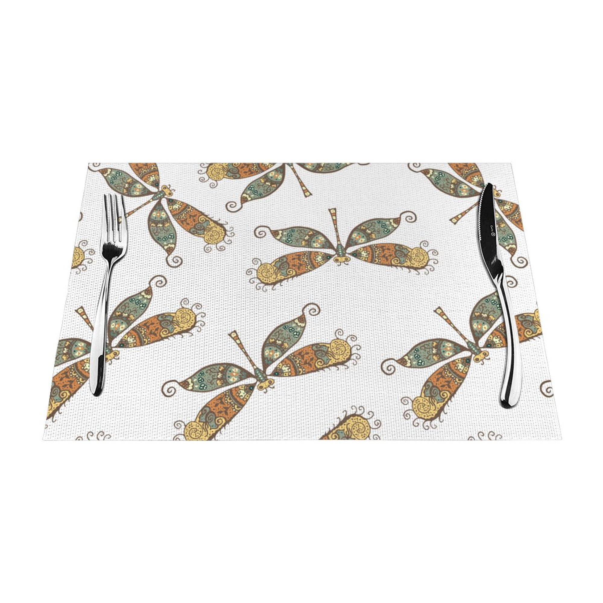 YFYANG Washable Heat-Resistant Placemats, 70% PVC/30% Polyester ...