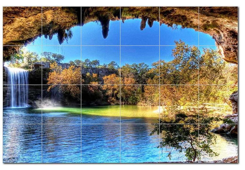 Waterfalls Ceramic Tile Mural Kitchen Backsplash Bathroom Shower ...