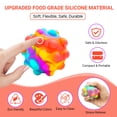 RadBizz Push Pop Bubble Fidget It Sensory Toy Ball - Stress Ball for ...