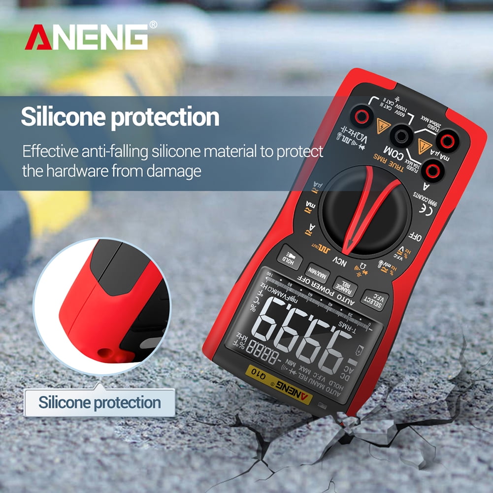 El voltímetro ANENG Q10 Amp mide con precisión la resistencia de ...