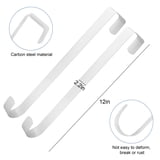 TSV 12 Inch Metal Wreath Door Hanger, 2 Pack White for Outdoor Xmas ...
