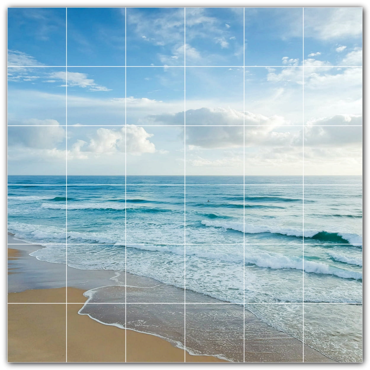 Beach Theme Tile Mural