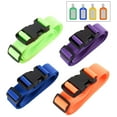 Premium Luggage Belt Straps with Name Tags,Adjustable Plastic Utility ...