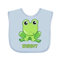 Inktastic Ribbit Cute Green Frog Boys or Girls Baby Bib - Walmart.com