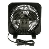 Mainstays 9 inch Personal Box Fan- Black - Walmart.com