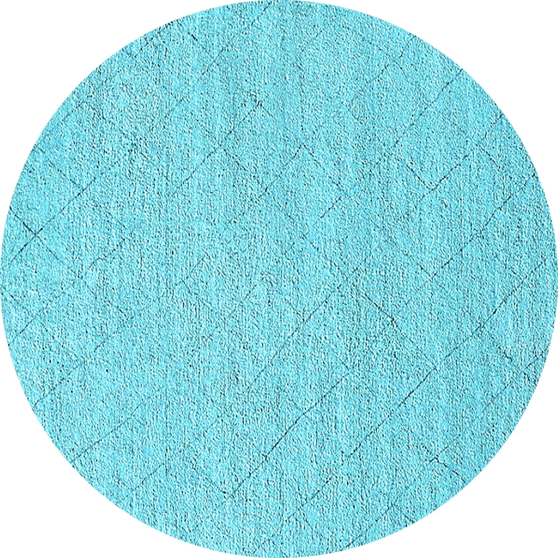 Ahgly Company Indoor Round Solid Light Blue Modern Area Rugs, 5' Round ...