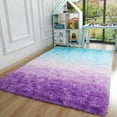 Junovo Gradient Modern Rugs Shaggy Rug Carpets for Bedroom, Living Room ...