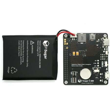 Pisugar S Pro Portable 5000 mAh UPS Lithium Battery Power Module ...