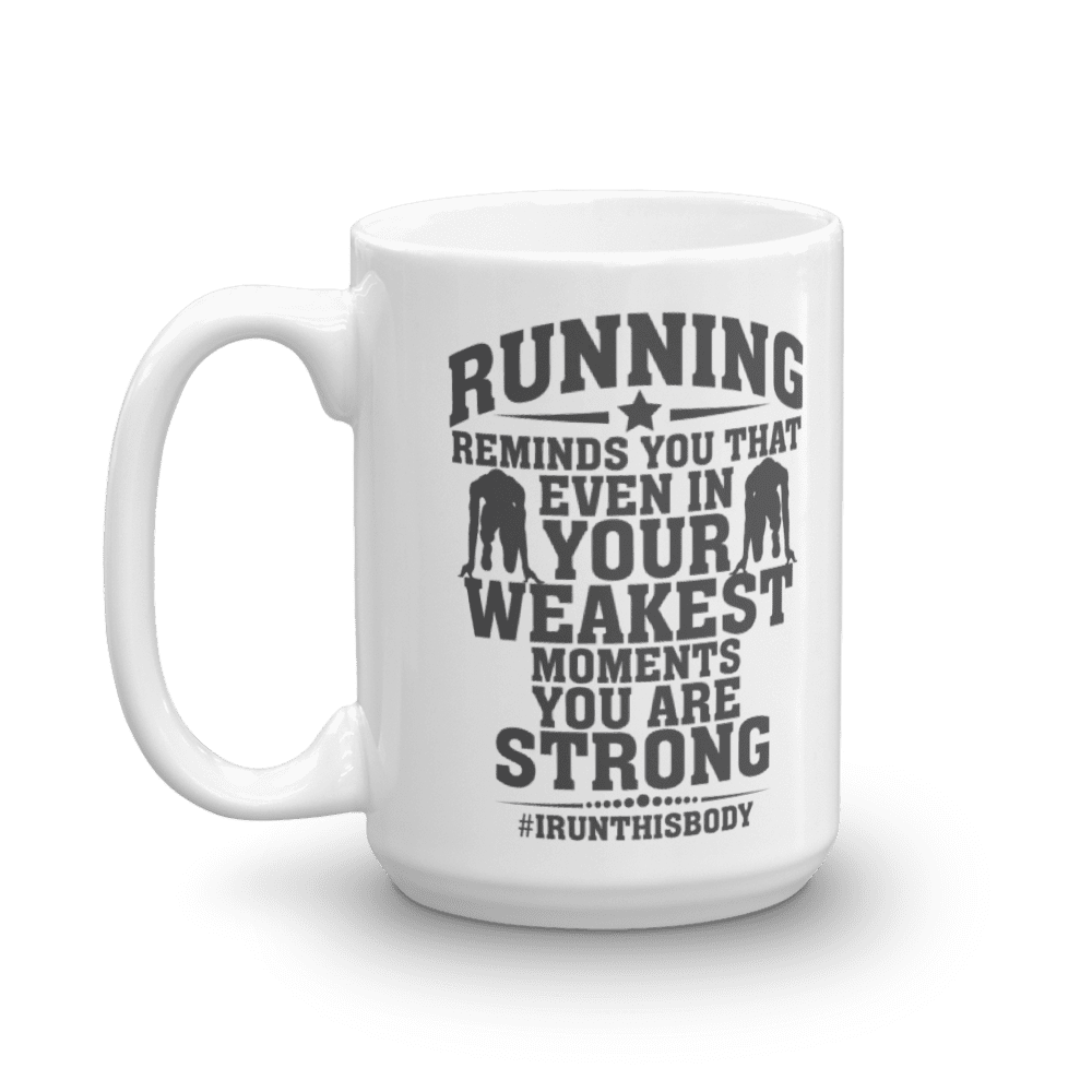 Running Reminds You Quote Coffee & Tea Mug for a Long Distance Marathon ...