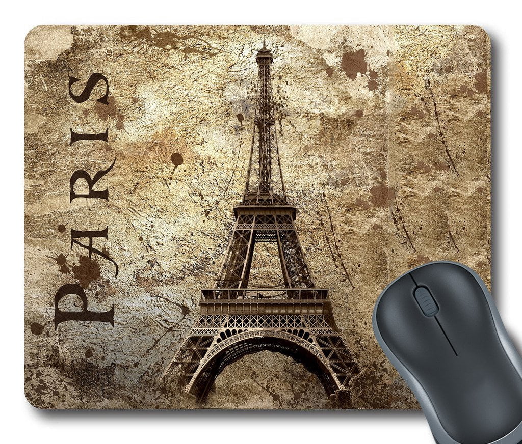 GCKG Paris Eiffel Tower Mouse Pad Personalized Unique Rectangle Gaming ...