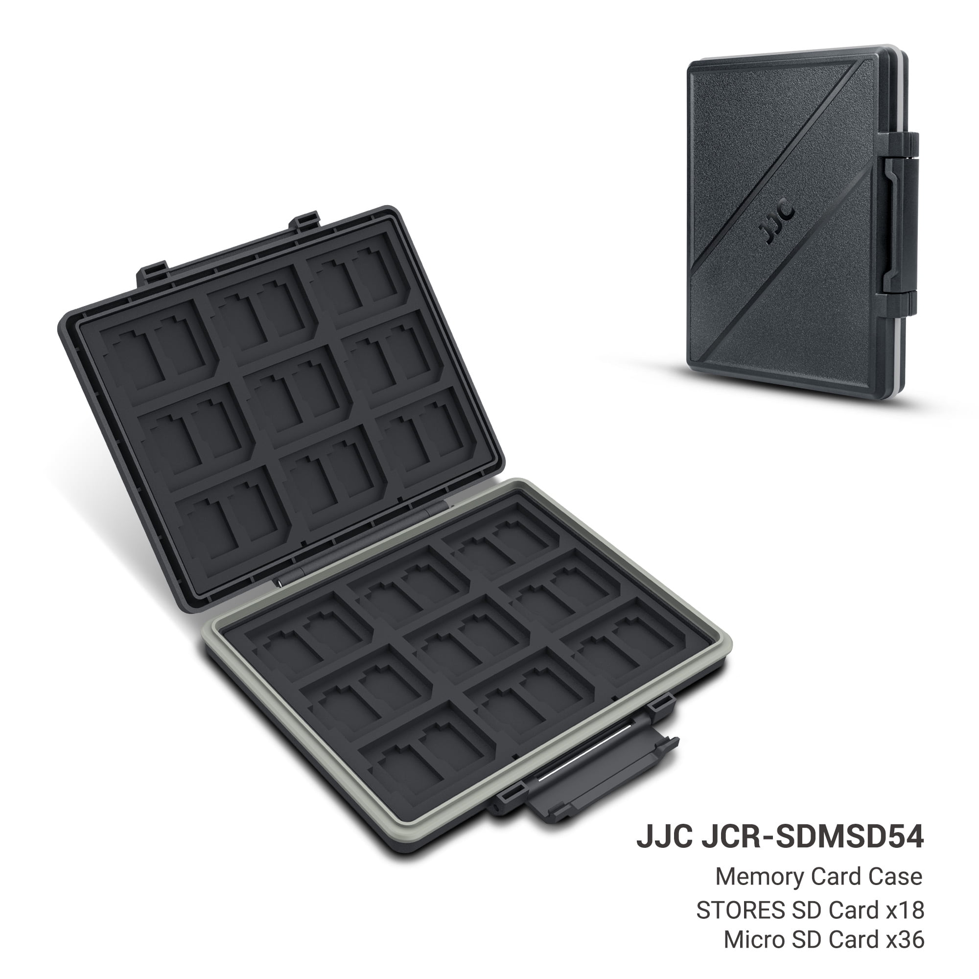 54 Slots Camera Memory Card Case with Labels,Water-Resistant ,Micro SD ...