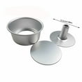 Riluanmi Clearance Cake Mould Aluminum Alloy Round Hollow Chiffon Cake ...