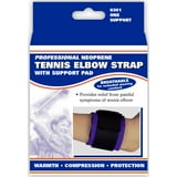 OTC Neoprene Elbow Strap with Support Pad, Black, Large HSA/FSA ...