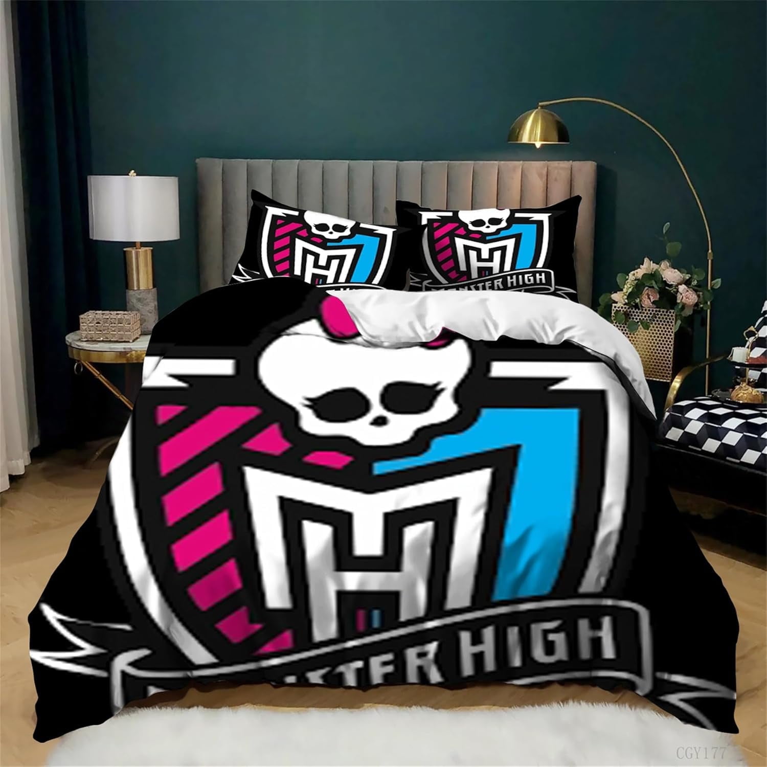 Click here for Yingd Teen Monster High Duvet Cover Set 3 Pieces C... prices